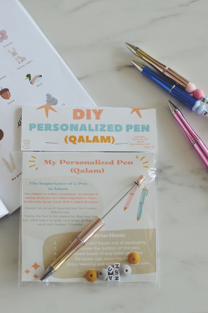 Personalized Custom Pen Qalam Islamic Gift and Favours - Eid Ramadan ...