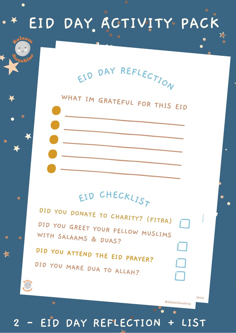 Eid Day Activity Pack Scavenger Hunt Activity Coloring Sheets- Digital ...