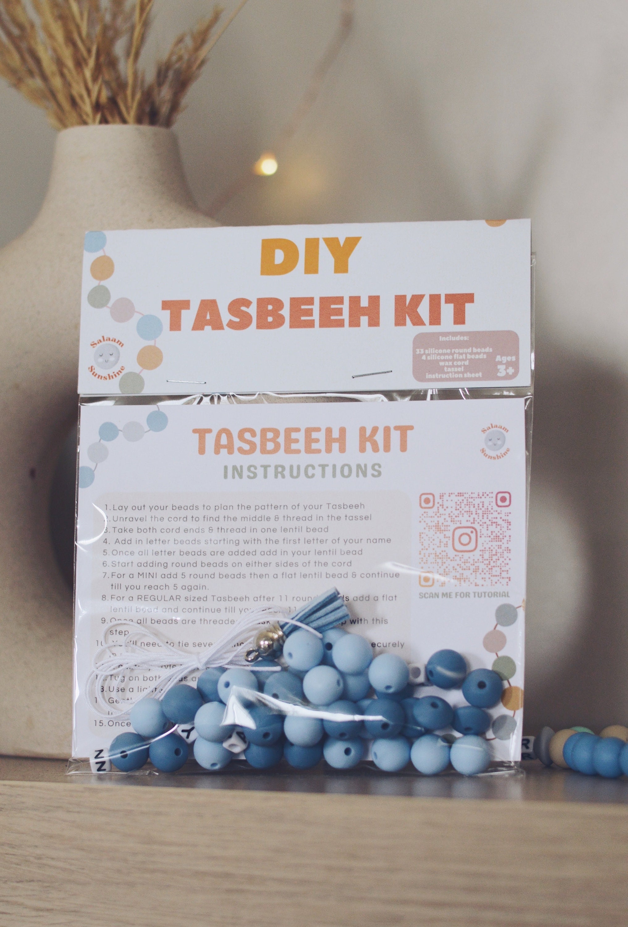 DIY Tasbeeh Kit Creative Gift for Kids | Ramadan Eid Gift Favours ...