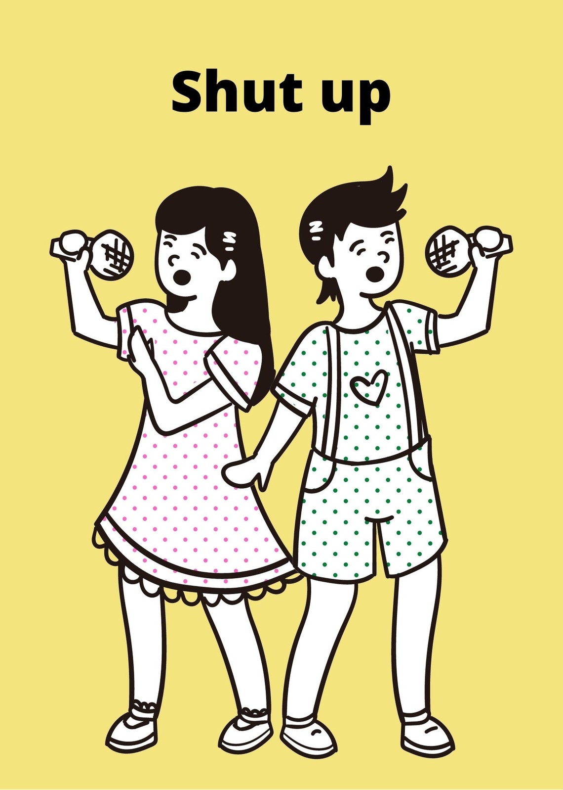 Shut Up--funny and Mean Greeting Card - Etsy