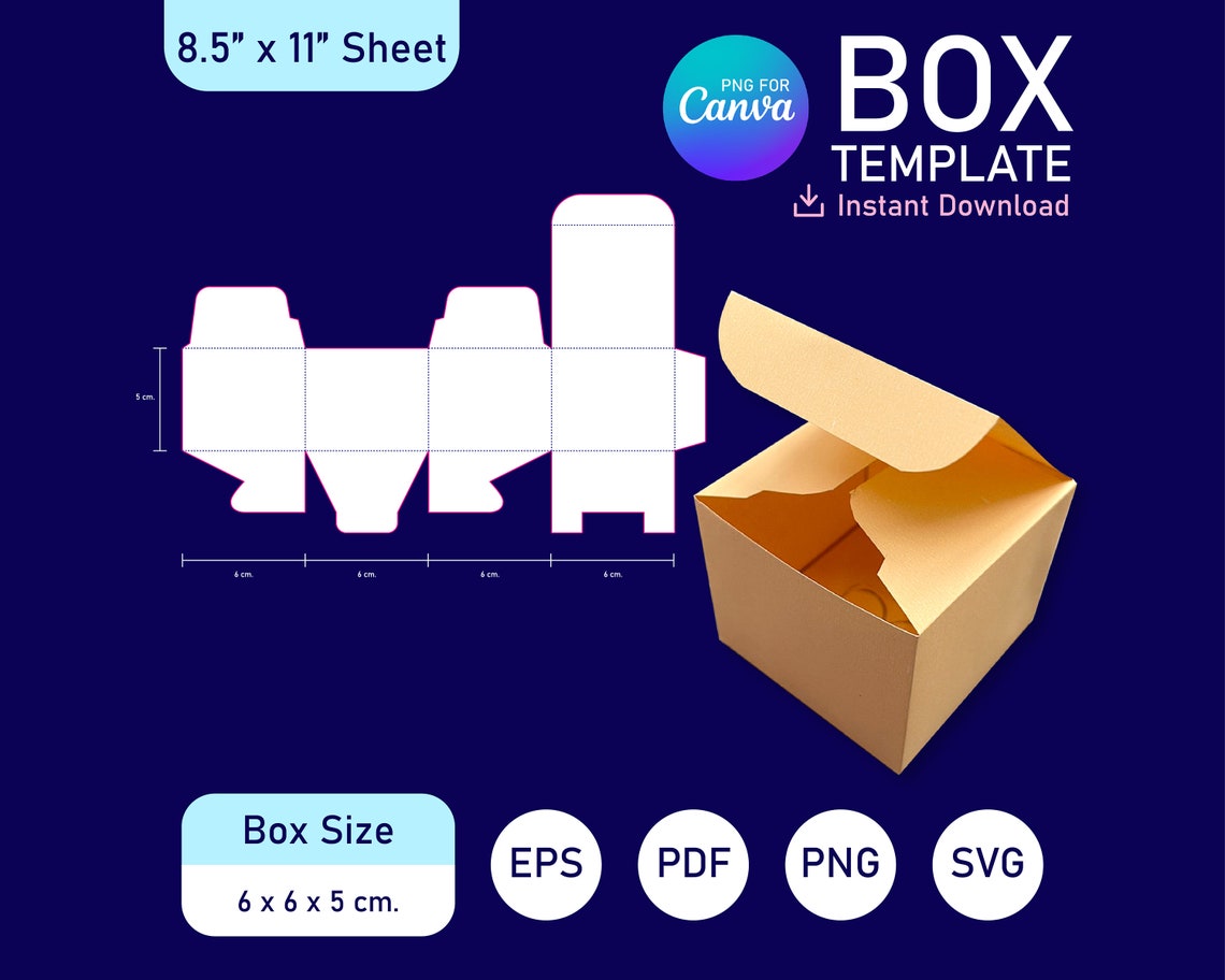Classic Box Template, Accessories Box Template, Accessories Packaging ...