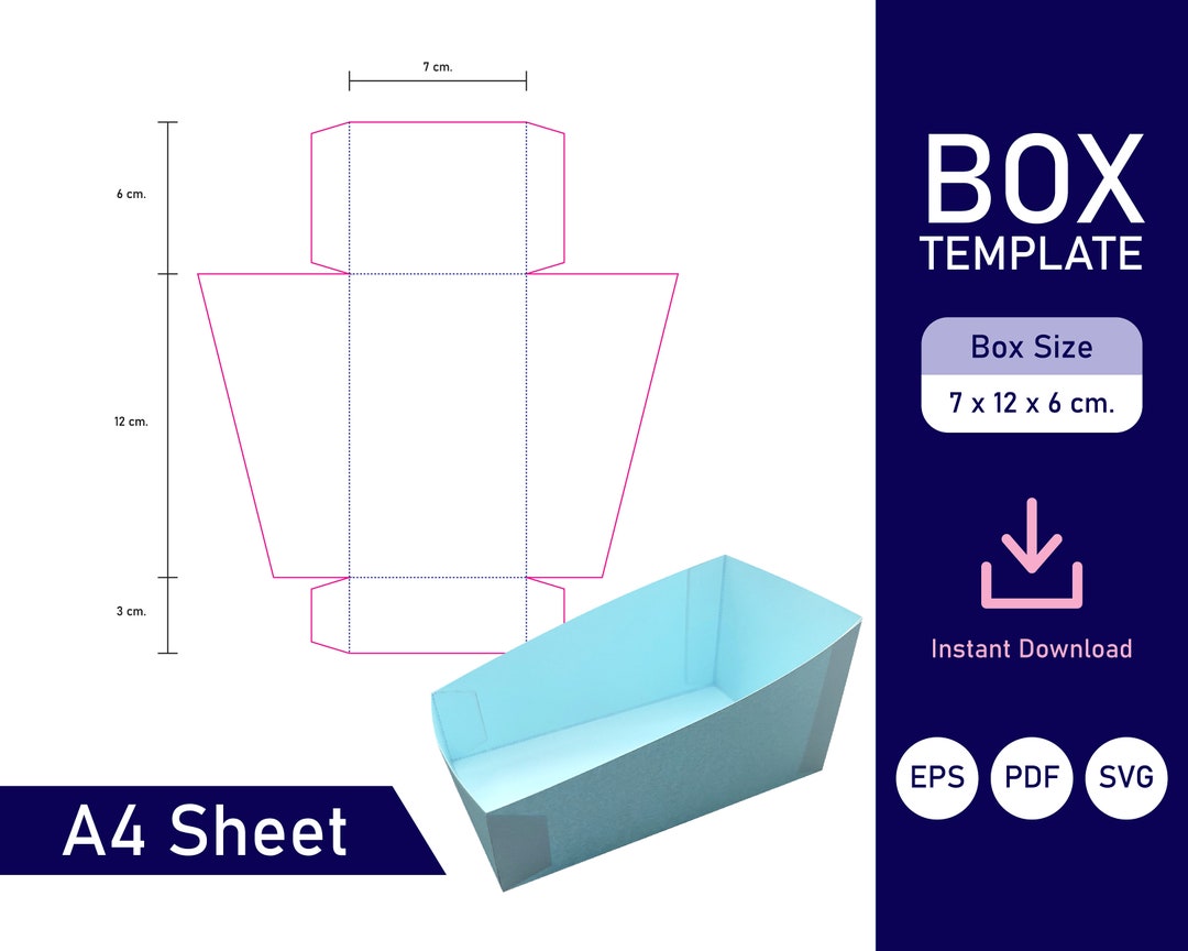 Display Box Template Counter Tray Template Display Tray - Etsy