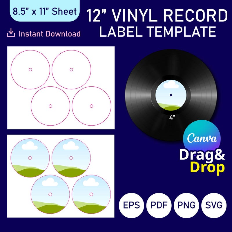 Vinyl Record Label - Etsy