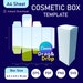 Box Template, Lipstick Box Template, Lipstick Packaging, Lipstick Box ...