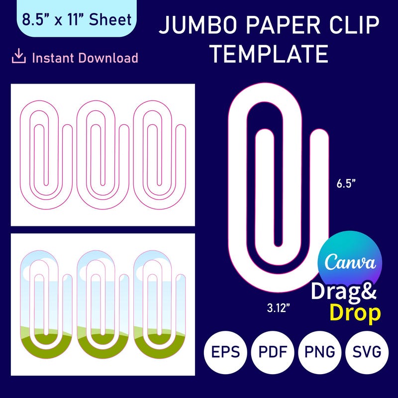 Paper Clip Bookmark - Etsy