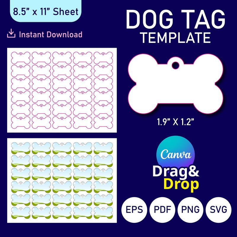 Dog Template - Etsy