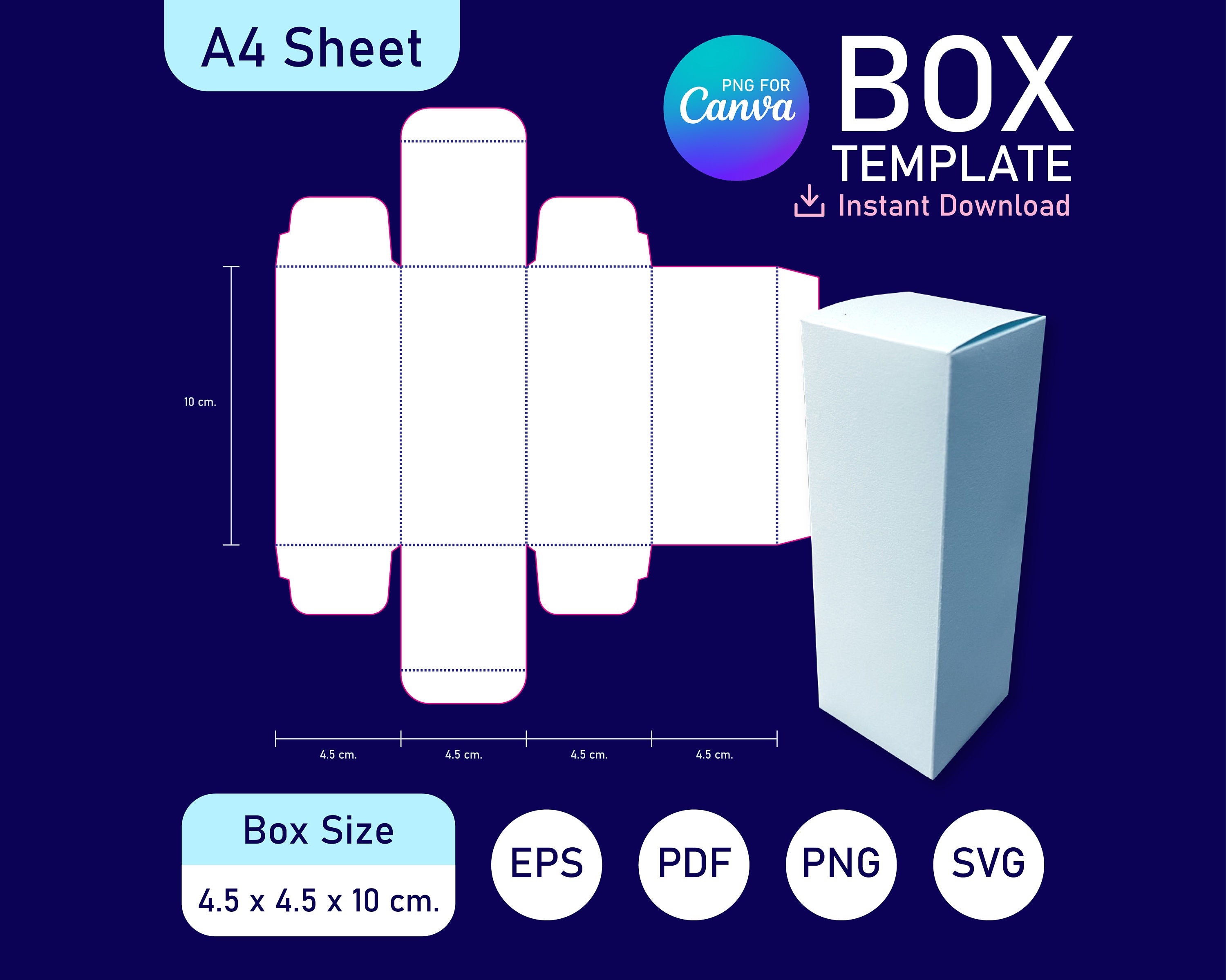 Box Template, Cosmetic Box Template, Cosmetic Packaging, Cosmetic Box ...
