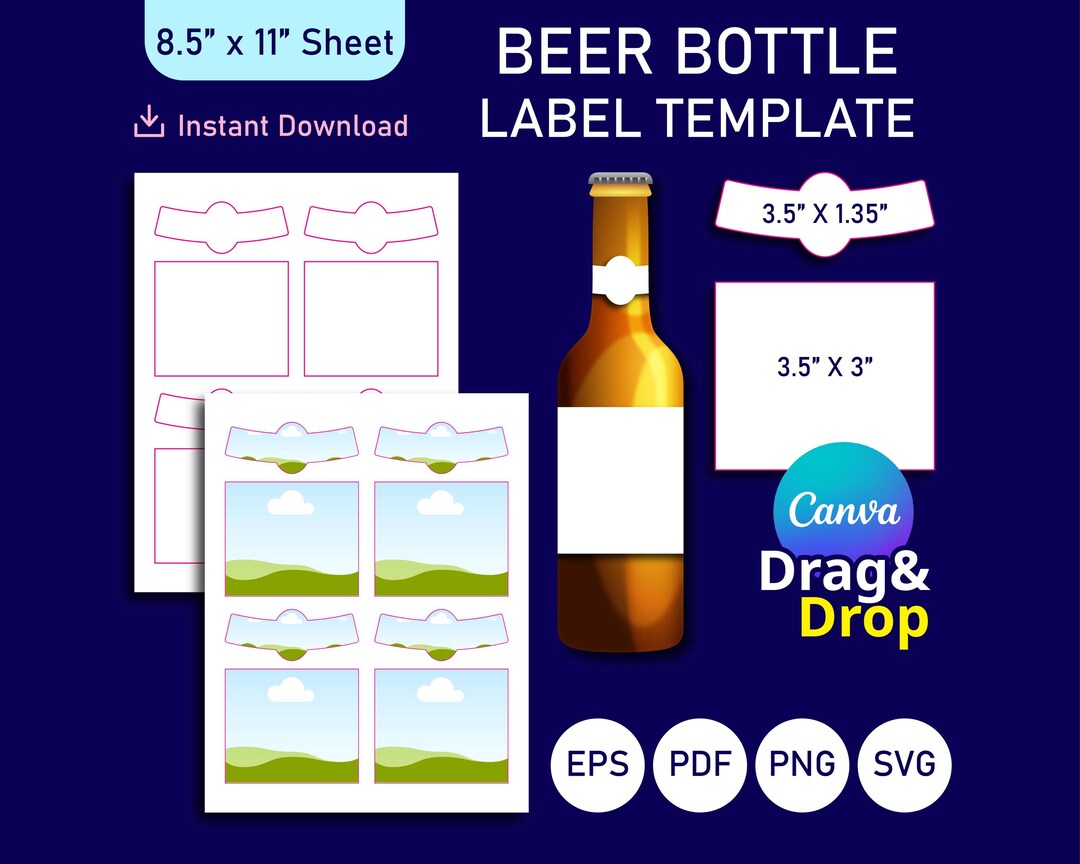 Beer Bottle Label Template, Beer Bottle Label, Beer Label Template ...
