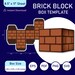 Brick Block Box Template, Candy Box Template , Party Box Template ...