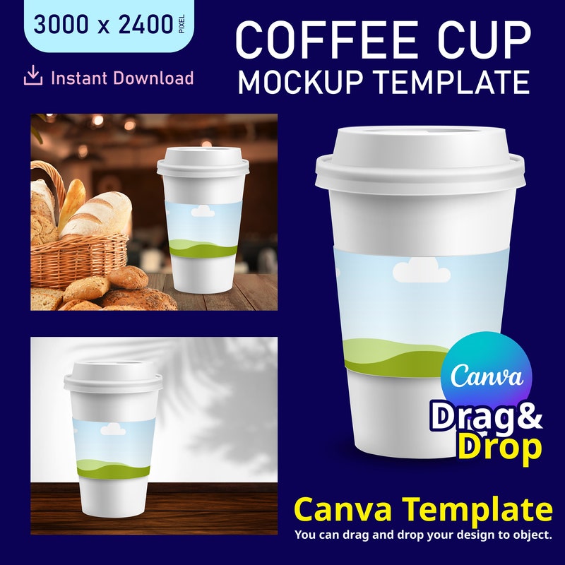 Coffee Cup Template - Etsy