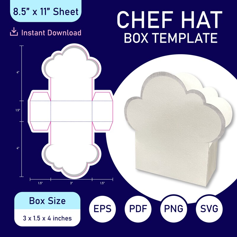 Hat Box Template - Etsy