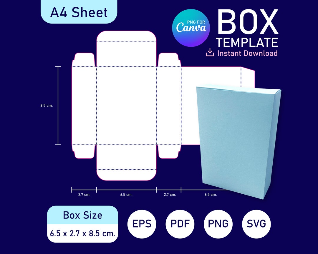 Box Template, Soap Box Template, Soap Packaging, Soap Box SVG Template ...