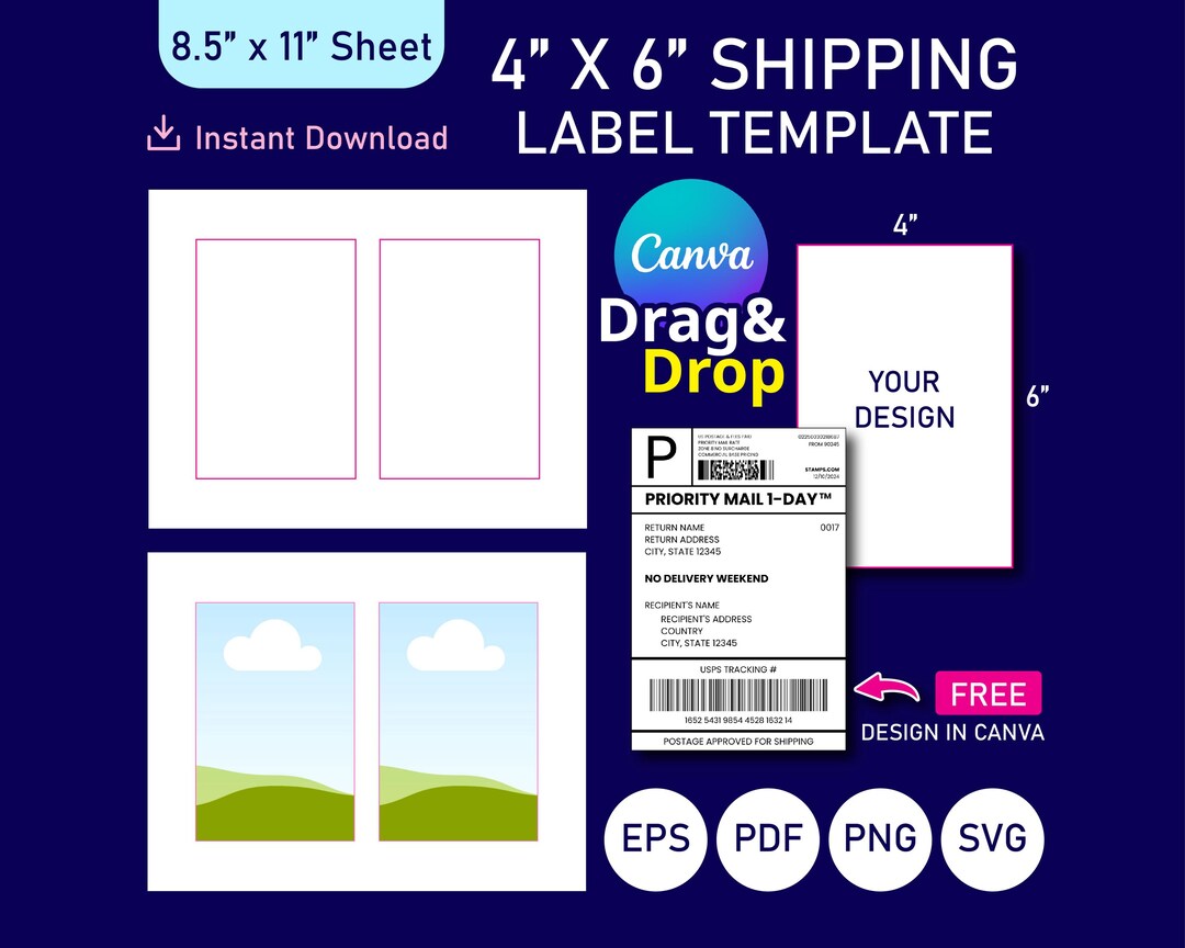 Shipping Label Template, Fake Shipping Label, Shipping Label, Shipping ...
