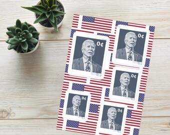 Joe Biden Zéro Cent Stamp - Etsy Singapore