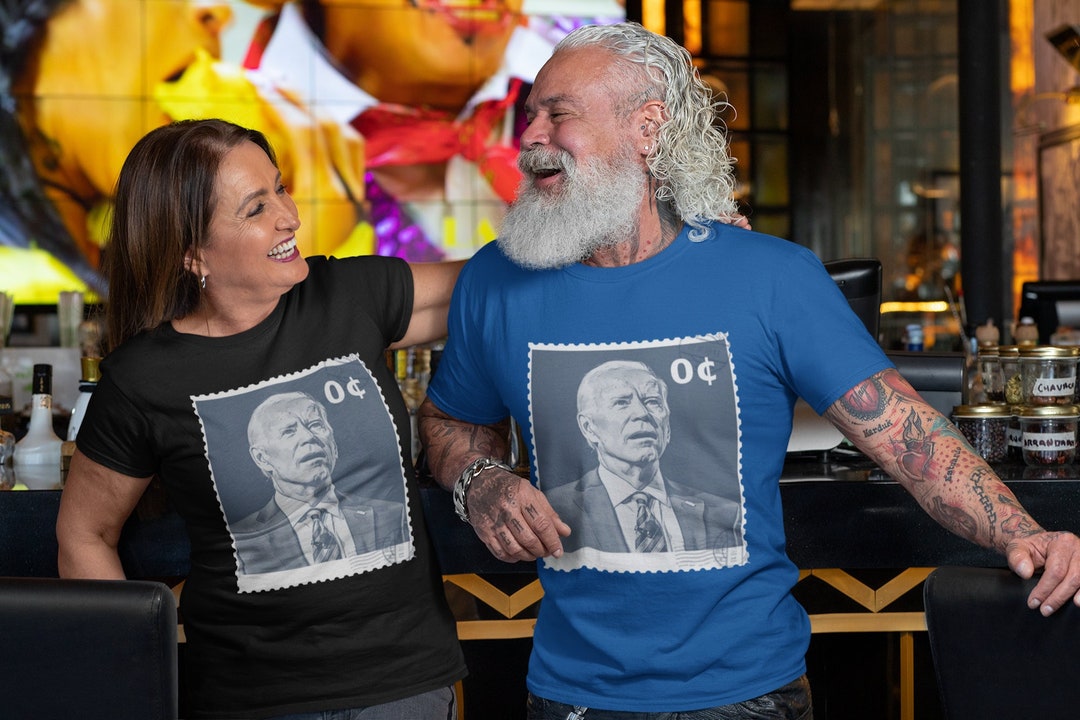 Joe Biden 0 Cent Stamp T-shirt, No Sense, No Cents, Nonsense, Zero ...