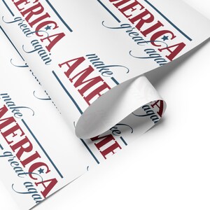 Trump 2024 MAGA Wrapping Paper Sheets, Set of 3 Sheets, One of a Kind ...