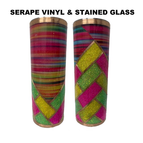 Pre-designed 20oz Skinny Custom Serape Vinyl & Stained Glass - Etsy