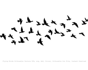 Birds Silhouettes, Birds Clipart, Birds Svg, Bird Silhouette Clip Art ...