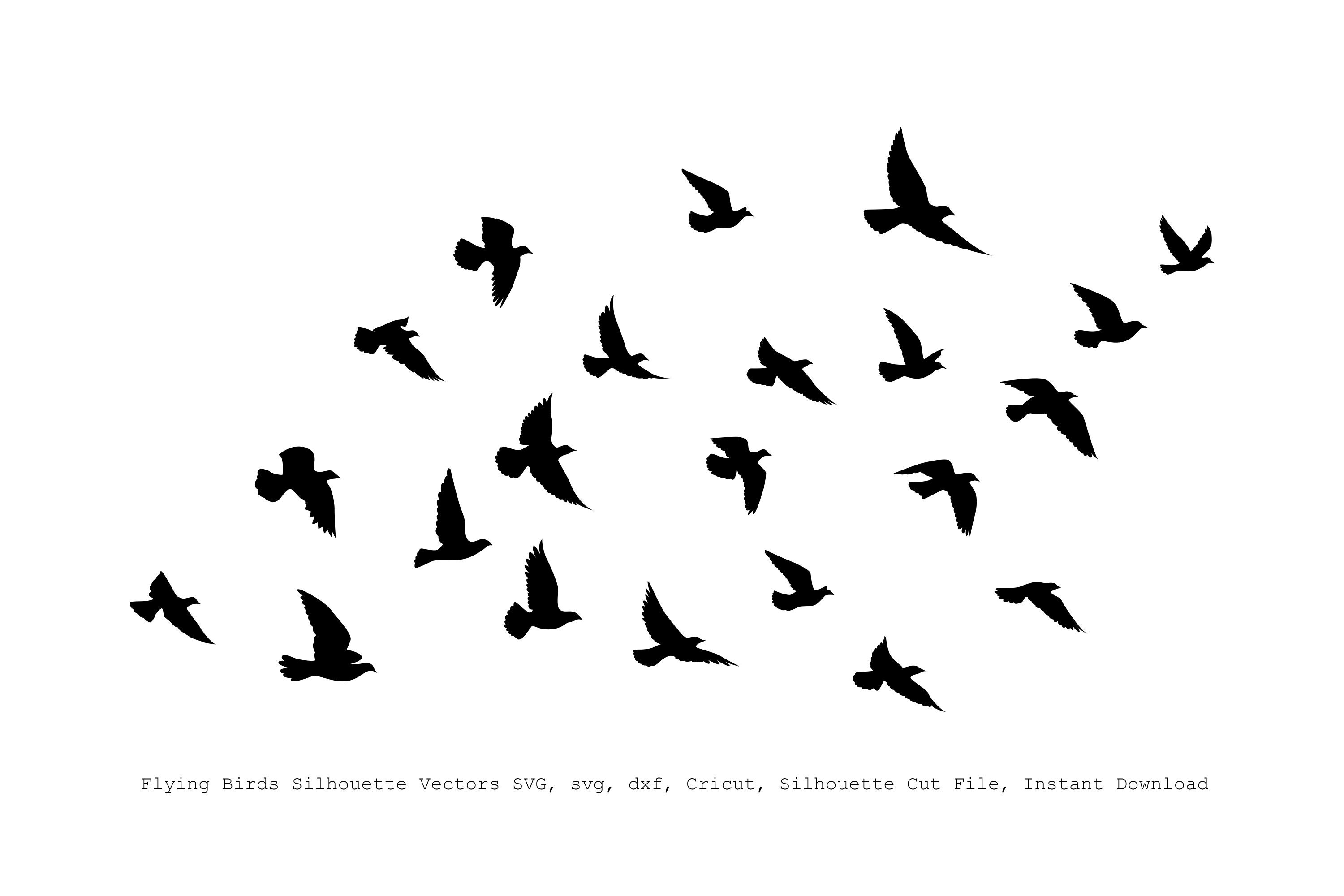 Birds Silhouettes, Birds Clipart, Birds Svg, Bird Silhouette Clip Art ...