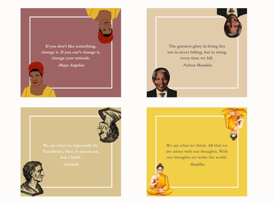 101 Unique Stoic Card Quotes Canva PDF Printables Mindset ...