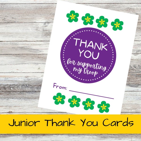 Girl Scouts Thank You Cards - Etsy