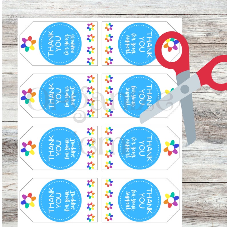 Daisy Girl Scouts Thank You Tags Printable; Cookie Sales, Fall Product ...