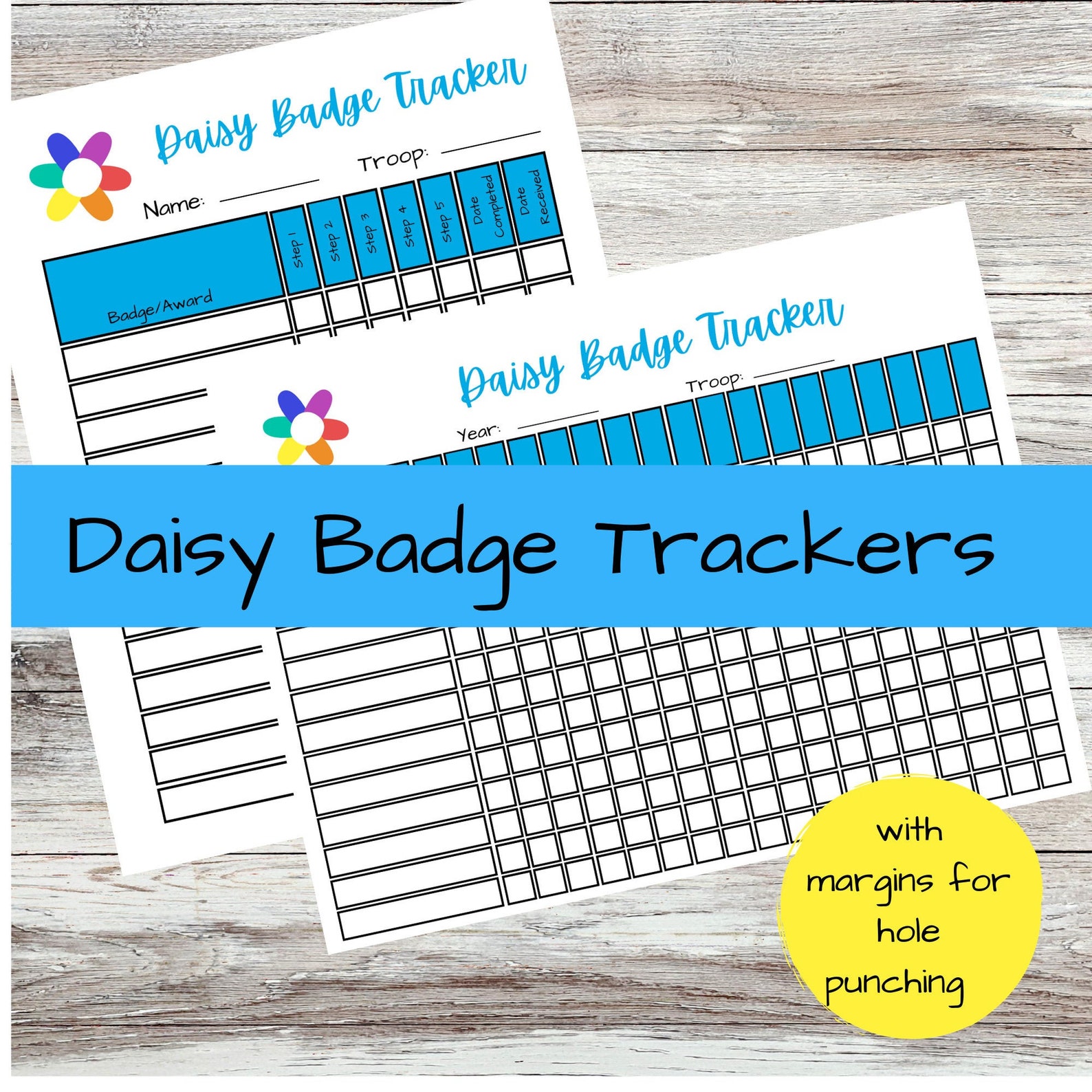 Daisy Badge Tracker, Girl Scouts Badge Tracker, Award Tracker, Organize ...