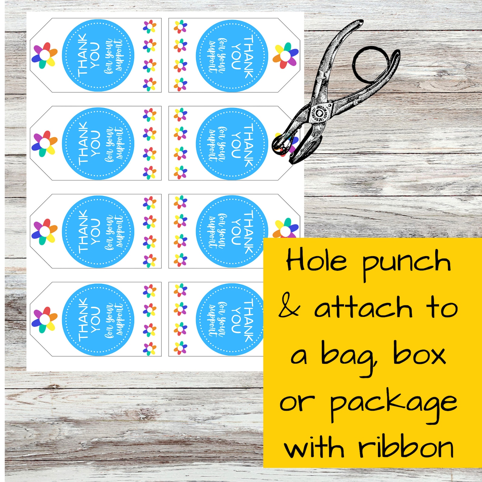 Daisy Girl Scouts Thank You Tags Printable; Cookie Sales, Fall Product ...