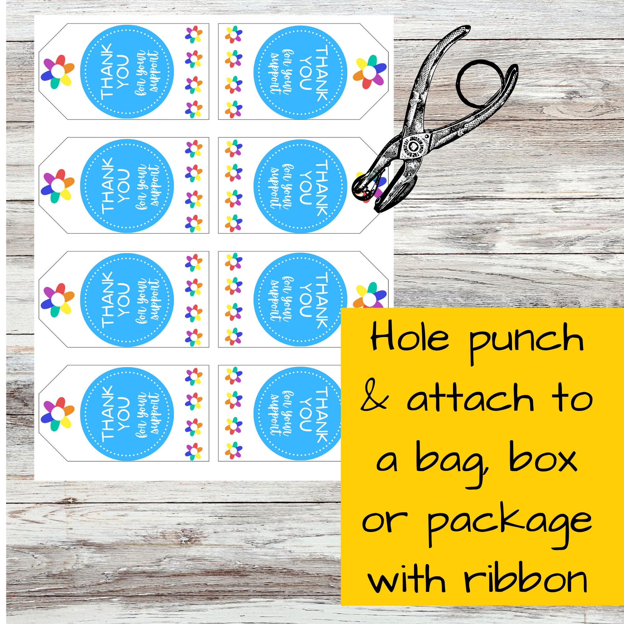 Daisy Girl Scouts Thank You Tags Printable; Cookie Sales, Fall Product ...