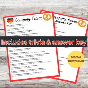 Germany Trivia Quiz: Travel, Culture & History Knowledge Game - PDF ...