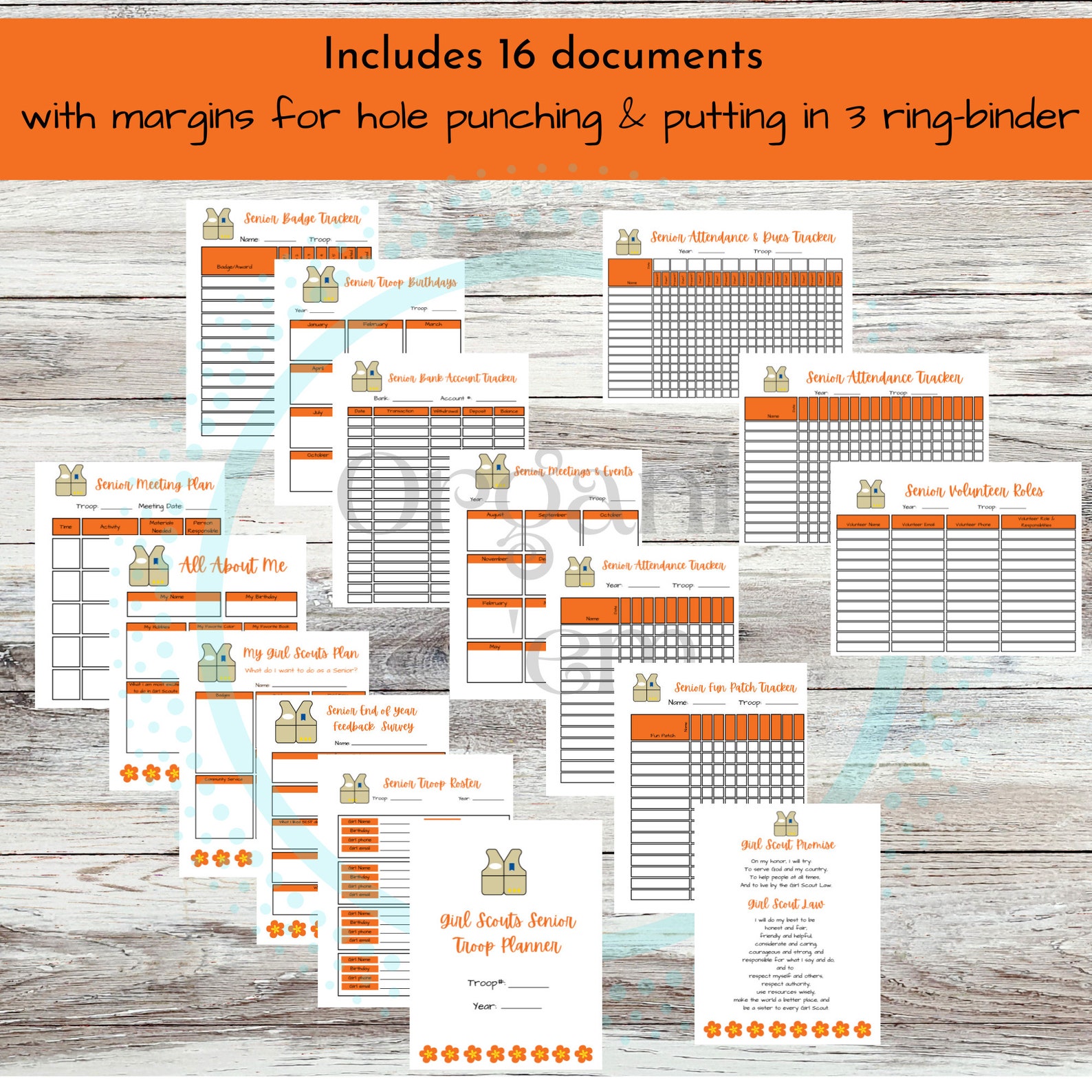 Printable Senior Girl Scout Troop Leader Planning and Organizing Kit ...