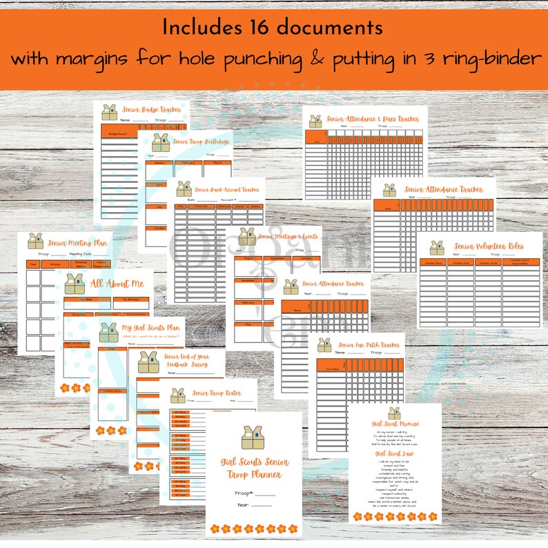 Printable Senior Girl Scout Troop Leader Planning and Organizing Kit ...