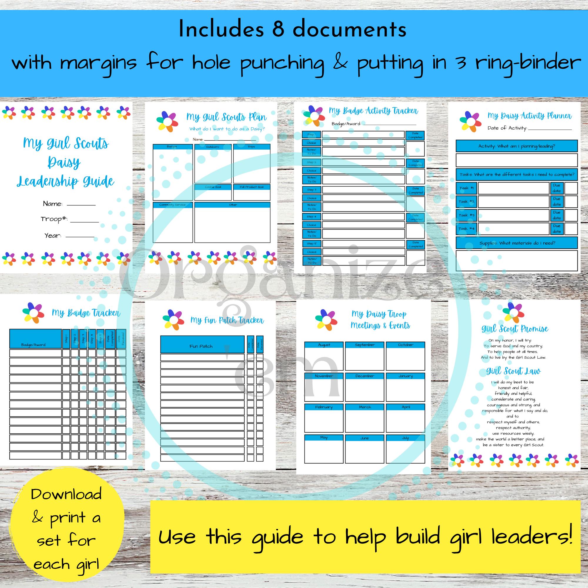 Printable Daisy Girl Scout Girl-led Guide for Planning and Organizing ...