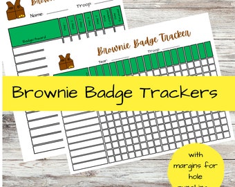 Brownie Badge Tracker - Etsy