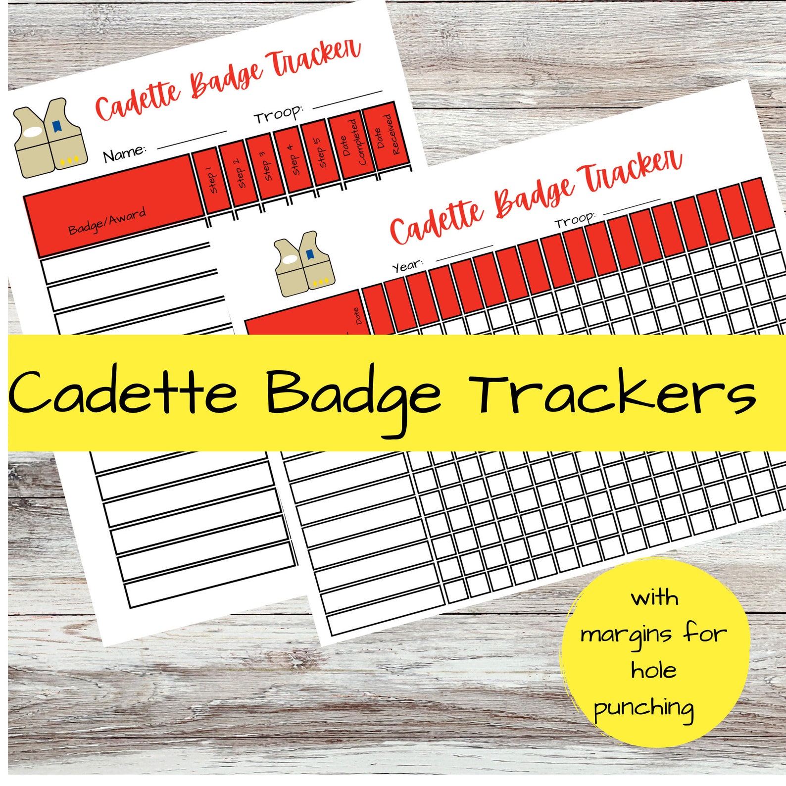 Cadette Badge Tracker, Girl Scouts Badge Tracker, Award Tracker ...