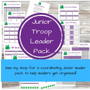 Printable Junior Girl Scout Girl-led Guide for Planning and Organizing ...