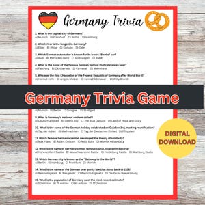 Germany Trivia Quiz: Travel, Culture & History Knowledge Game - PDF ...