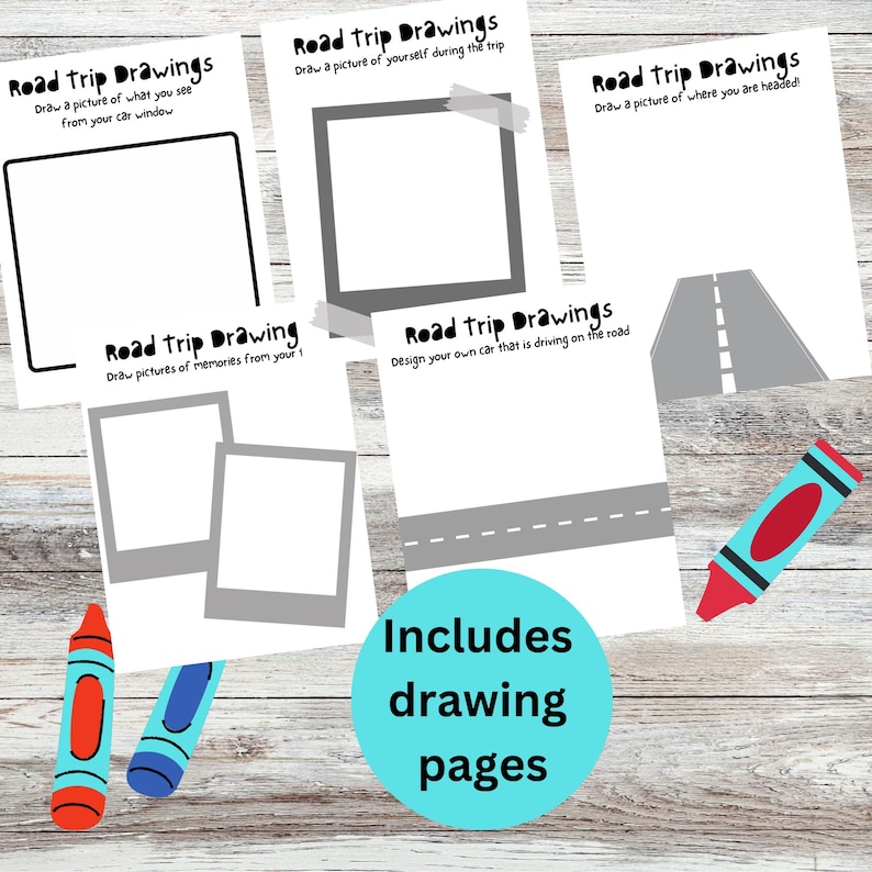 Printable Road Trip Activity Bundle: Kid-friendly Travel Games ...