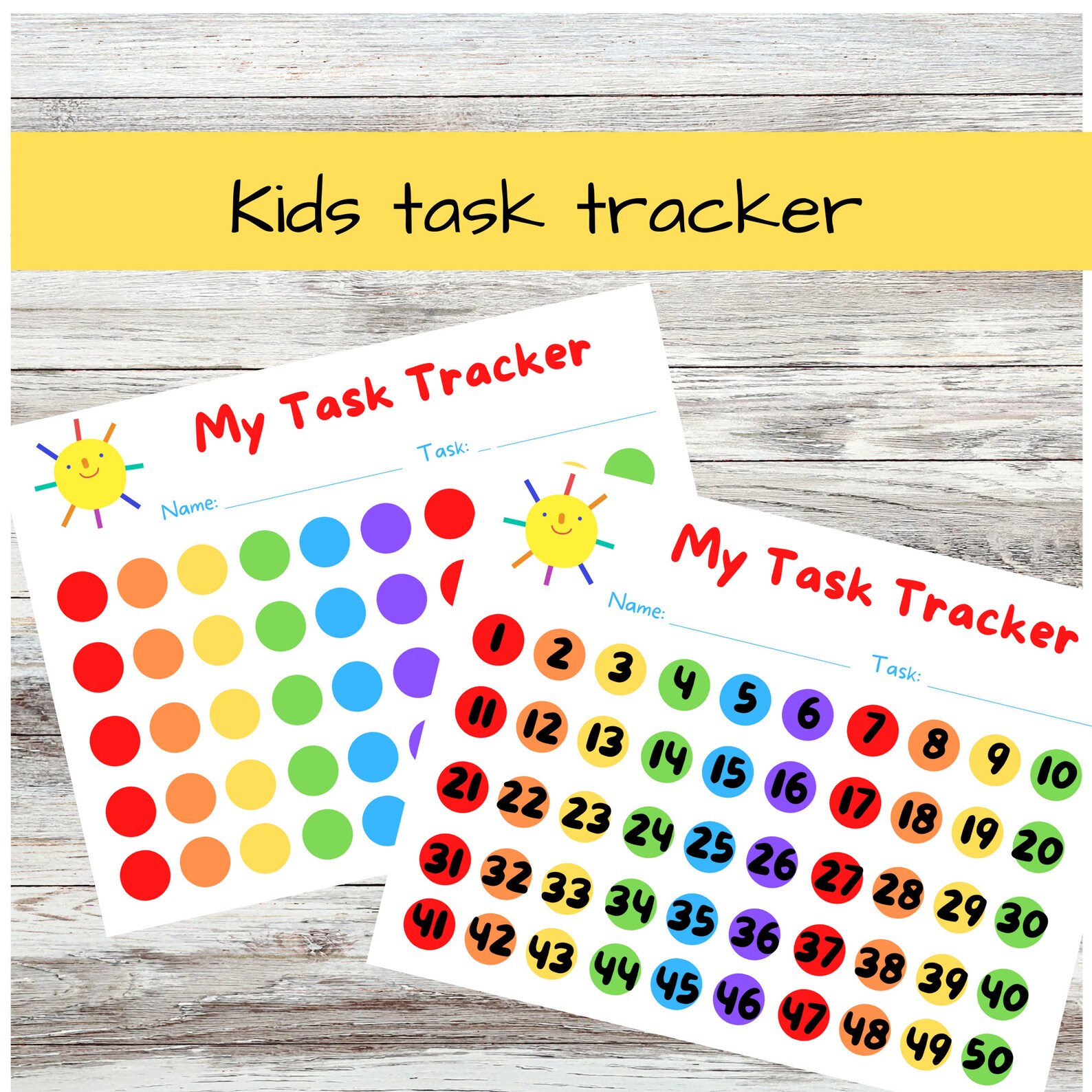 Interactive Kids Daily Routine Planner: Printable Chore Chart, Homework ...