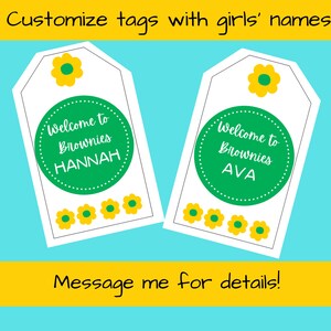 Daisy Girl Scouts Tags Printable; Welcome New Member Gift Tag ...