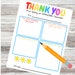 Teacher Appreciation Gift; Printable Fill in the Blank Kids Thank You ...