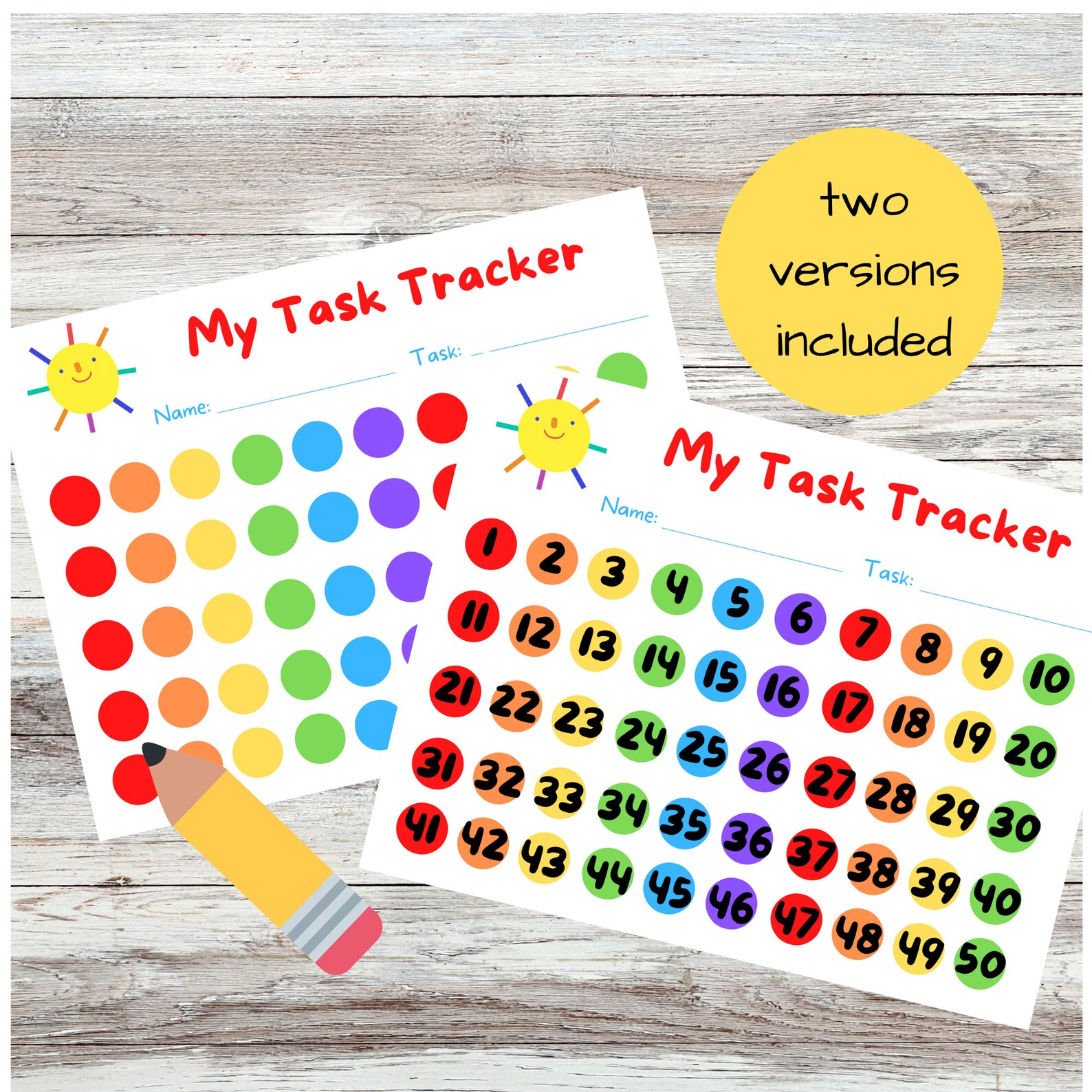 Interactive Kids Daily Routine Planner: Printable Chore Chart, Homework ...