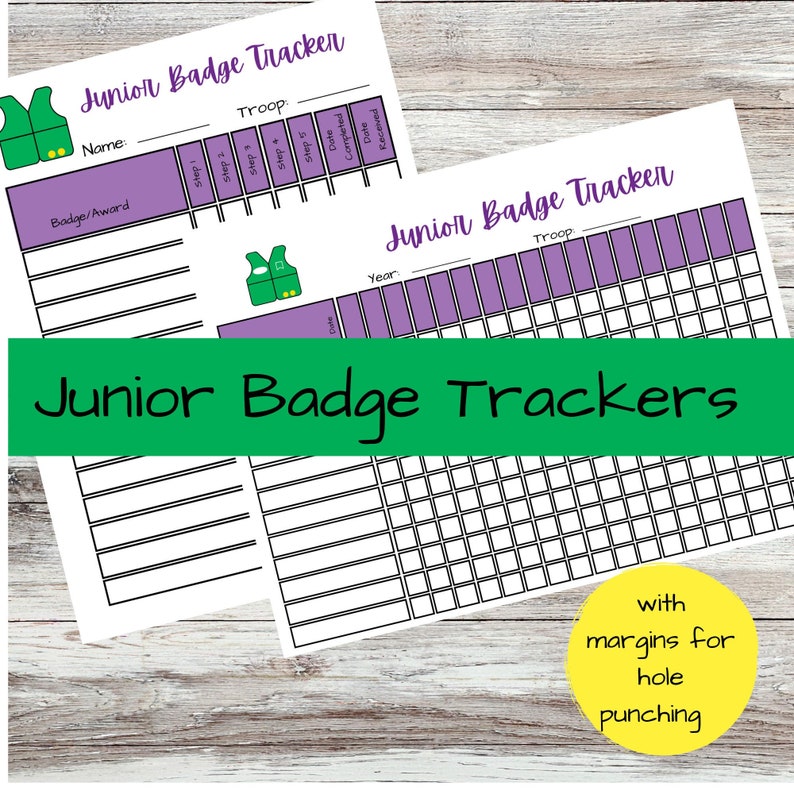 Junior Badge Tracker, Girl Scouts Badge Tracker, Award Tracker ...