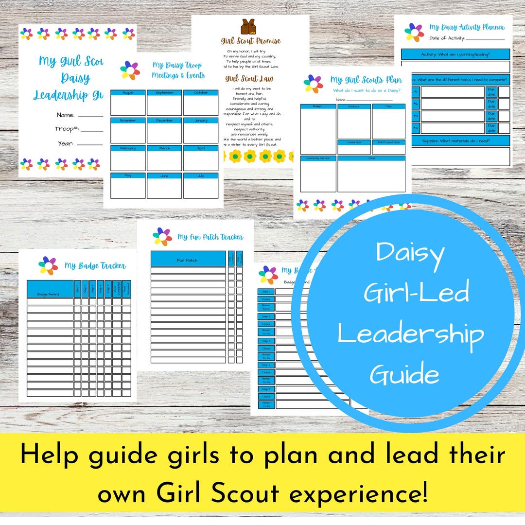 Printable Daisy Girl Scout Girl-led Guide for Planning and Organizing ...