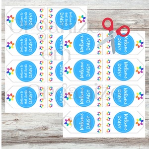 Daisy Girl Scouts Tags Printable; Welcome New Member Gift Tag ...