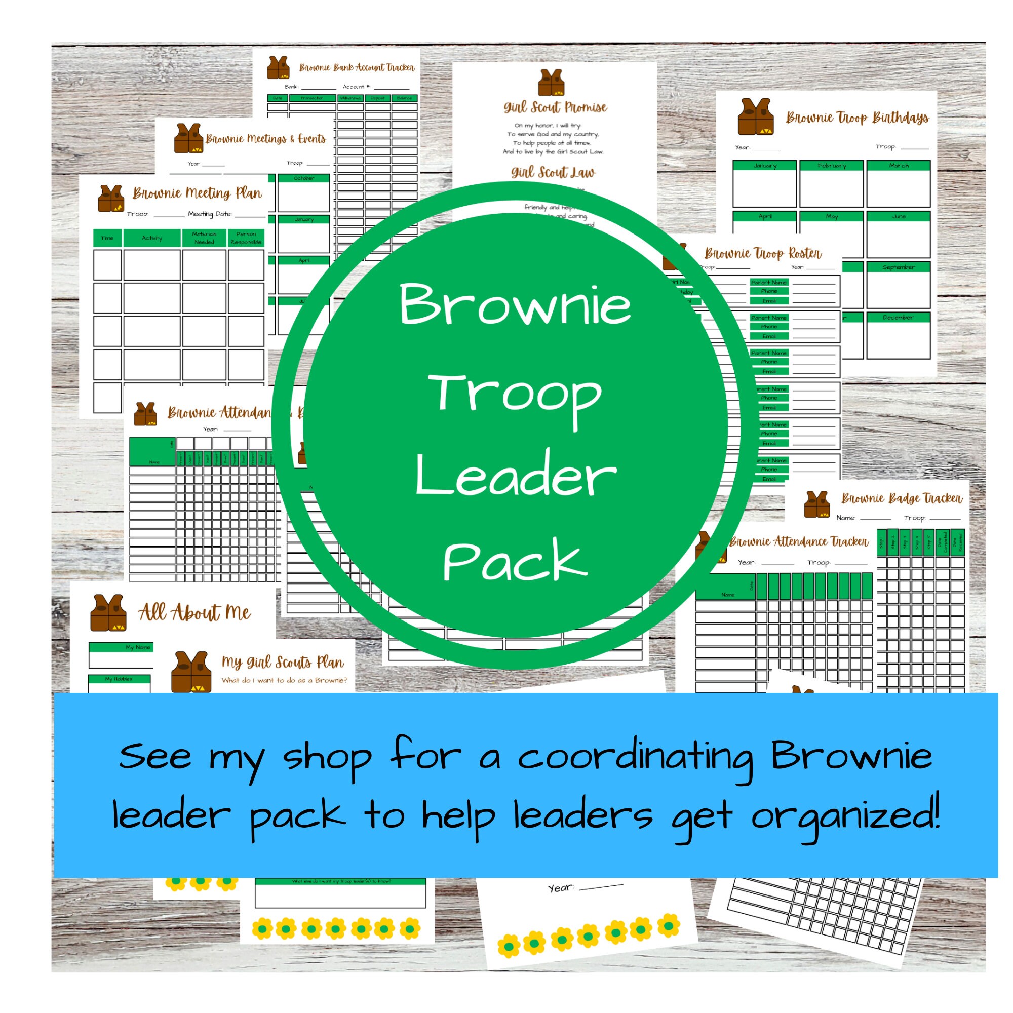 Printable Brownie Girl Scout Girl-led Guide for Planning and Organizing ...