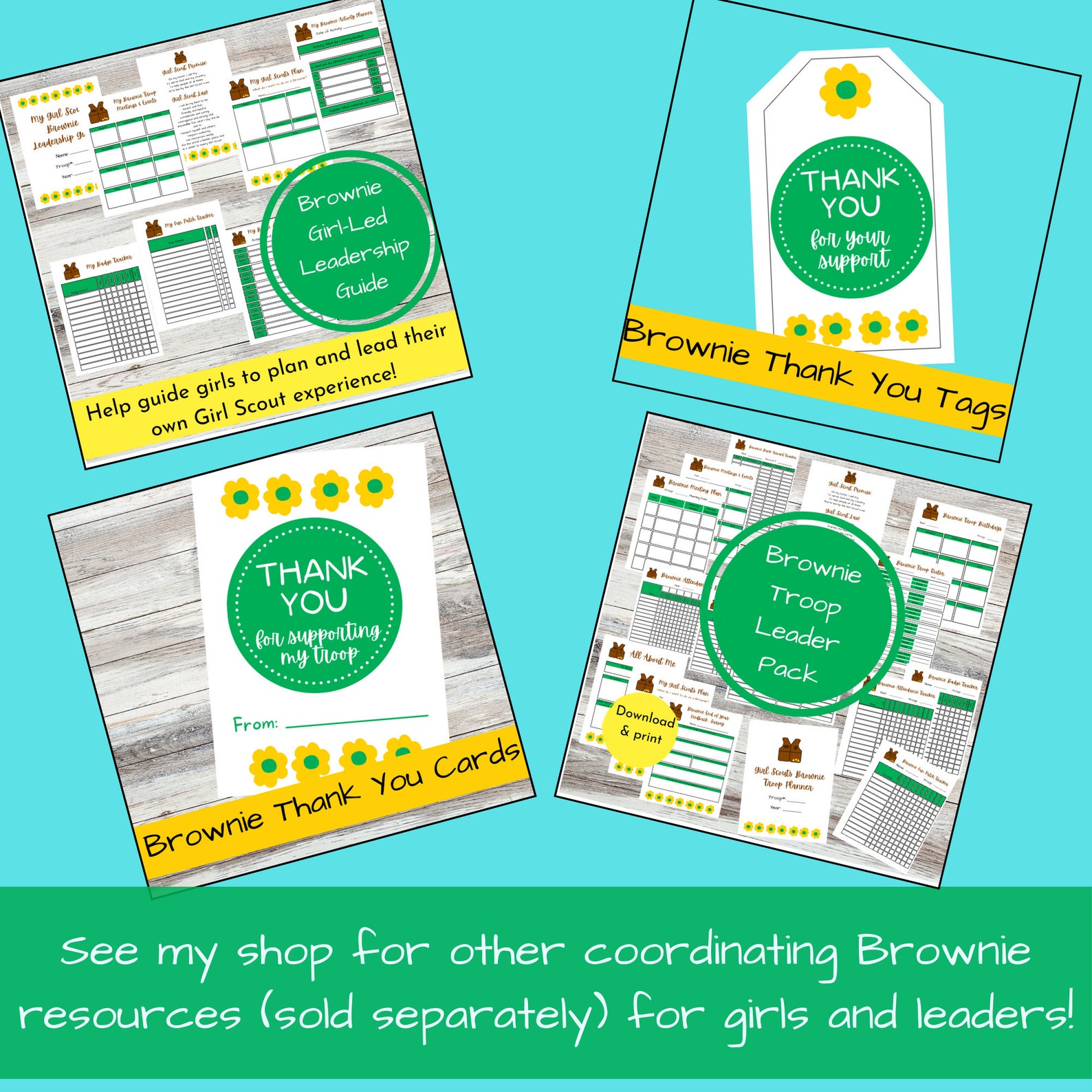 Printable Brownie Girl Scout New Troop Member Kit, New Girl Handouts ...