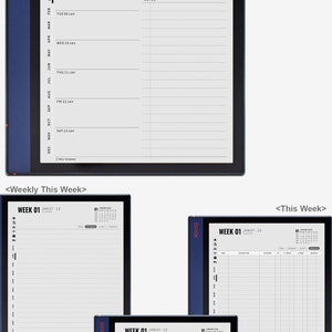 Boox Note Air Templates, 2024 Digital Planner, All-in-one Daily Planner ...