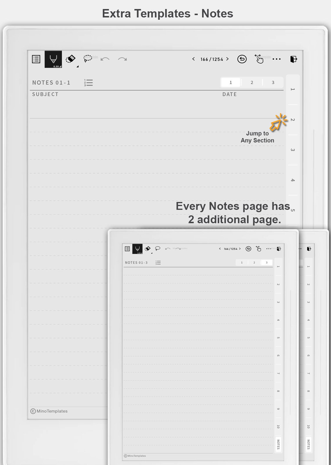 Supernote A6X, Digital Reading Journal Templates, Book Review, Instant ...