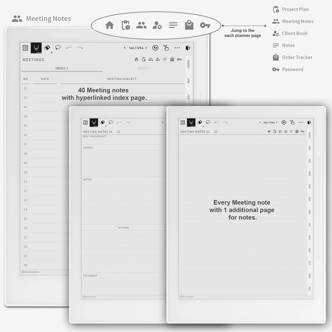 Supernote Templates 2022 Digital Planner Supernotes A5x - Etsy